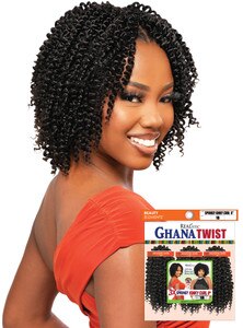 REALISTIC 3X GHANA TWIST SPRINGY KINKY CURL 8"